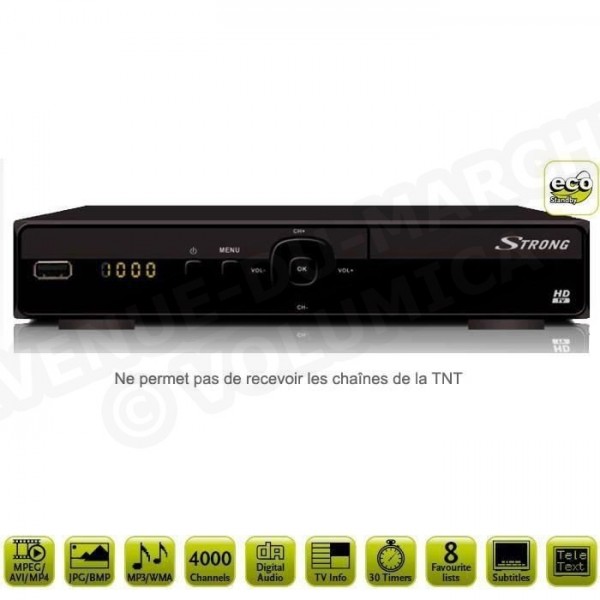 STRONG SRT 7004 Décodeur Récepteur Satellite HD Free to Air STRONG